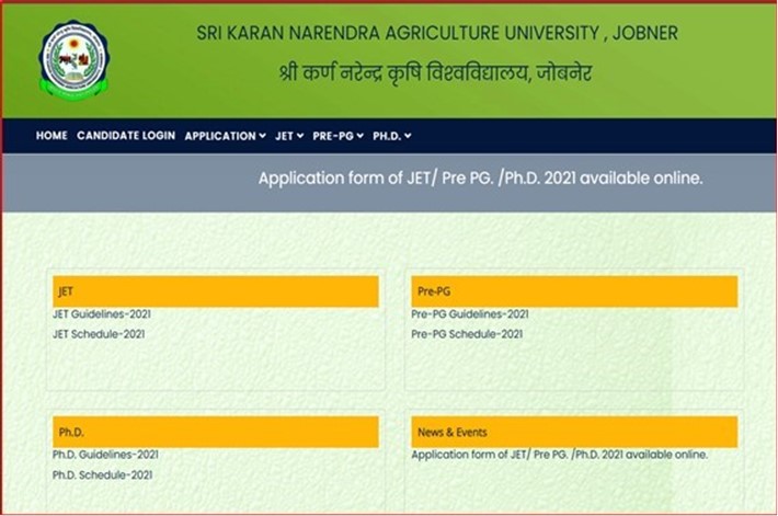 Rajasthan JET Exam (SKNAU) 2022 : Notification